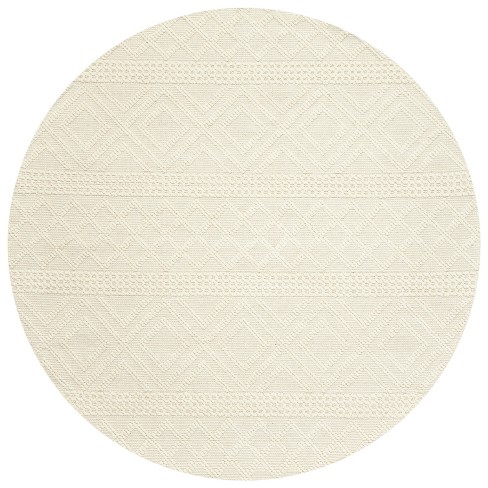 Vermont Vrm211 Hand Woven Area Rug - Ivory - 3' Round - Safavieh : Target