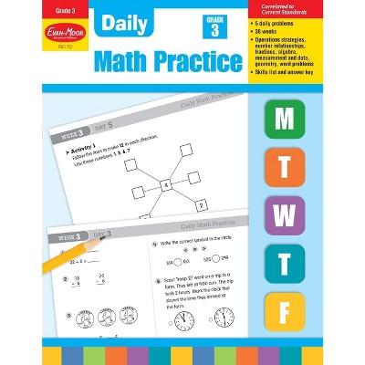 100 Math Practice Pages: Grade 3 - By Scholastic (paperback) : Target