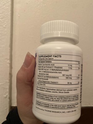 Thorne Ferrasorb - 36 Mg Iron With Essential Nutrients - Complete Blood ...