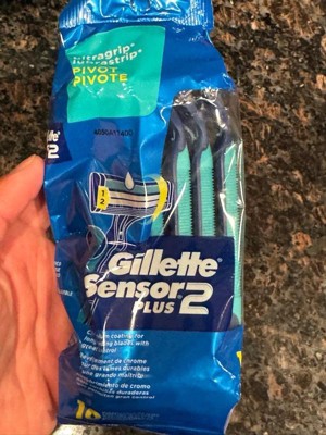 Gillette Sensor2 Plus Pivoting Head Men's Disposable Razors - 15ct : Target