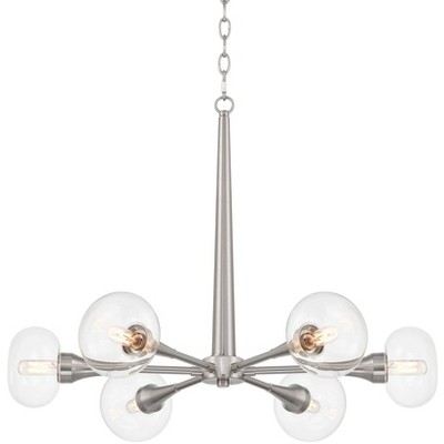 Possini Euro Design Oscar Brushed Nickel Sputnik Chandelier 27 1/2 ...