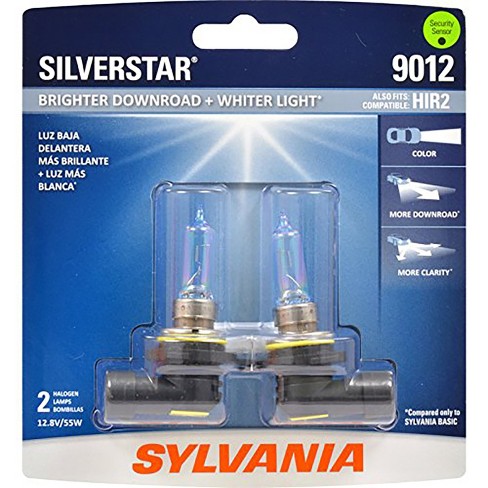 Sylvania 9012 Silverstar Halogen Headlight Bulb, (contains 2 Bulbs ...