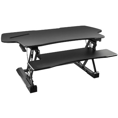 Mount-it! Height Adjustable Standing Desk Converter | 48 Wide Tabletop ...