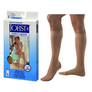JOBST UltraSheer Knee-High Compression Stockings – Moderate (15-20 mmHg ...