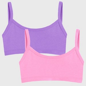 City Threads Soft 100% Cotton Training Bra 2-Pack - USA-Made, 8, Med ...