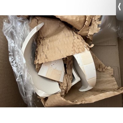 Checker Stoneware Indoor Outdoor Planter Pot Ivory 5.88"x5.88 ...