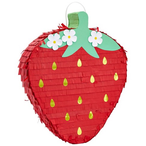 Sparkle And Bash Strawberry Pinata For Fruit Summer Birthday Party ...