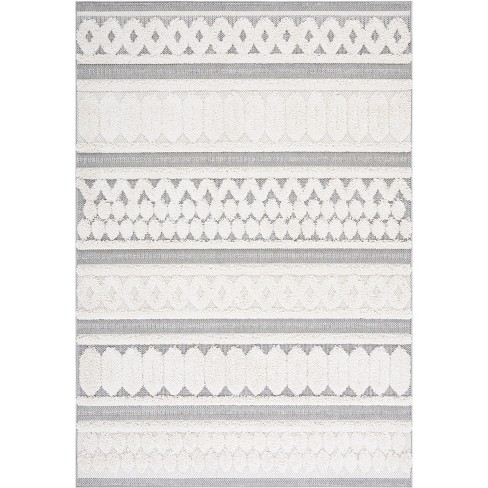 Cottage Cot208 Power Loomed Indoor/outdoor Area Rug - Ivory/gray - 5'3 ...