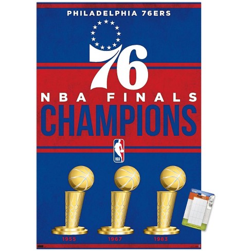 Trends International Nba Philadelphia 76ers - Champions 23 Unframed ...