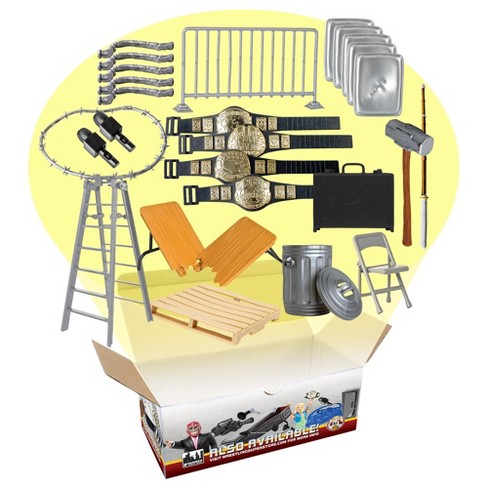 26 Piece Hardcore Accessory Set For Wwe & Aew Wrestling Action Figures ...