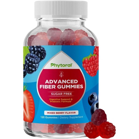 Sugar Free Fiber Gummies For Adults, Tasty Prebiotic Fiber Supplement ...