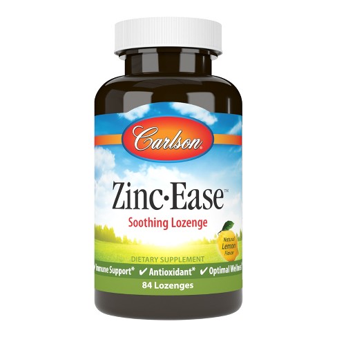 Carlson - Zinc-ease, Soothing Lozenge, Immune Support, Antioxidant ...