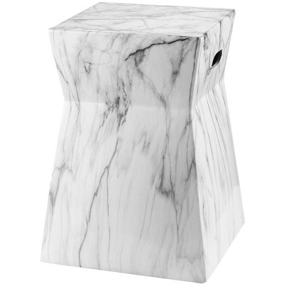 Sunnydaze Knotted Quatrefoil Decorative Ceramic Garden Stool - 18 ...