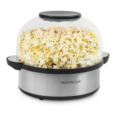 Nostalgia 6 Quart Stainless Steel Stirring Speed 24 Cup Movie Style ...