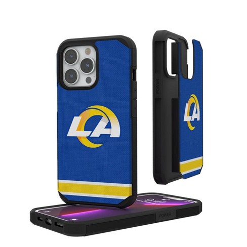 Los Angeles Rams Stripe Rugged Phone Case - Iphone 15 Pro Max : Target