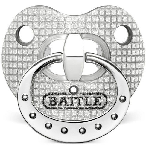 Battle Sports Binky Oxygen 3d Diamonds Lip Protector Mouthguard - White ...