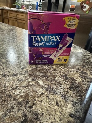 Tampax Pocket Radiant Compact Duopack Regular/super Absorbency ...