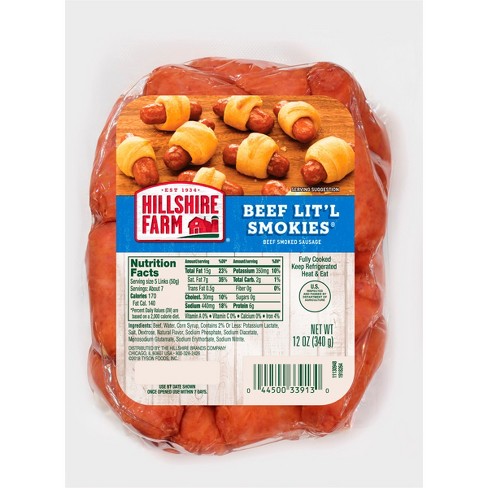 Hillshire Farm Beef Lit'l Smokies Smoked Sausage - 12oz : Target