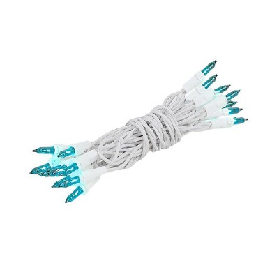 Novelty Lights Teal 20 Light Incandescent Craft Mini Christmas String ...