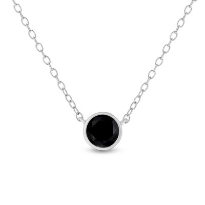 Haus of Brilliance .925 Sterling Silver 1/3 Cttw Treated Black Diamond ...