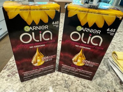 Garnier Olia Oil Powered Permanent Hair Color - Intense Red 6.65 - 1 Fl ...