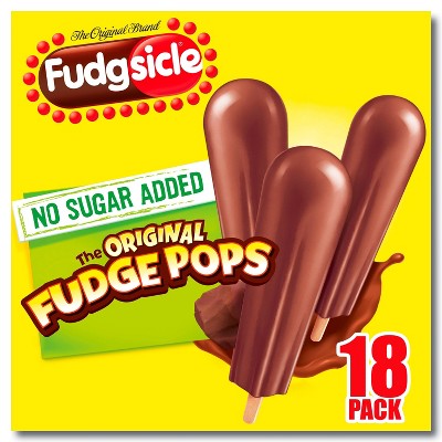 Fudgsicle No Sugar Added Original Fudgepops - 18pk : Target