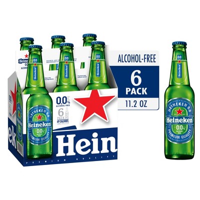 Heineken 0.0 Non-alcoholic Beer - 6pk/11.2 Fl Oz Bottles : Target