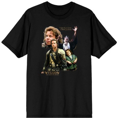 Willow The Magic Lies Within Poster Art Men's Black Crew Neck Short ...