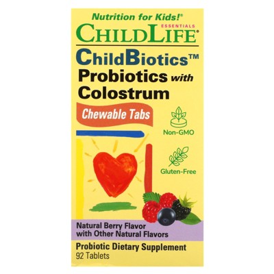 Childlife Essentials Childbiotics, Probiotics With Colostrum, Natural ...