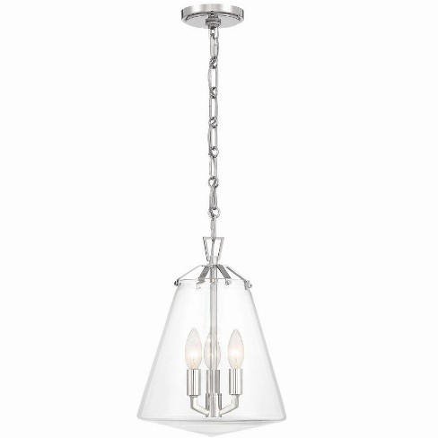Crystorama Lighting Voss 3 - Light Chandelier In Polished Nickel : Target