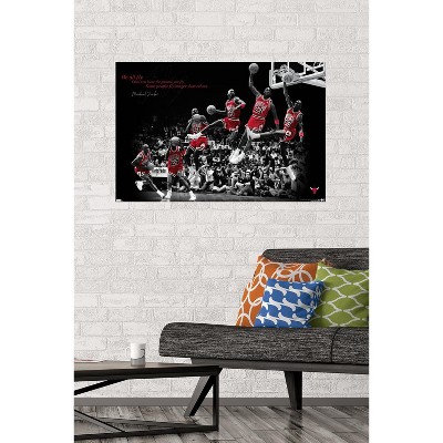 Trends International Michael Jordan - Fly Unframed Wall Poster Prints ...