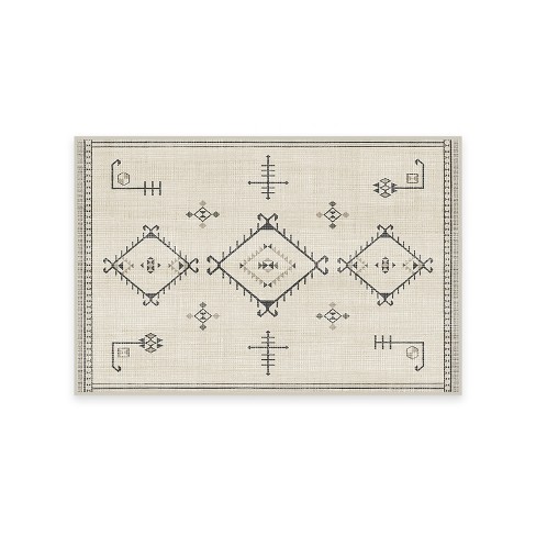 Ruggable Damali Washable Boho Western Area Rug - White 2'x3'. : Target