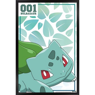Trends International Pokémon - Bulbasaur 001 Framed Wall Poster Prints ...