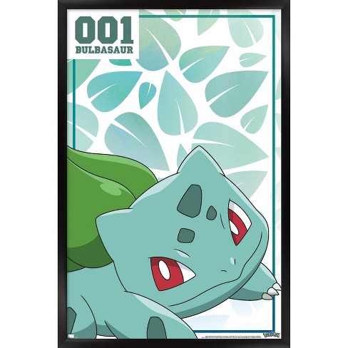 Trends International Pokémon - Bulbasaur 001 Framed Wall Poster Prints ...