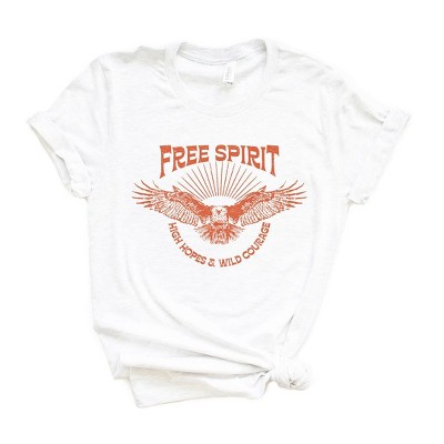 Simply Sage Market Women's Free Spirit Distressed Eagle Short Sleeve ...