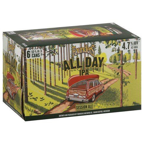 Founders All Day Ipa Beer - 6pk/12 Fl Oz Cans : Target