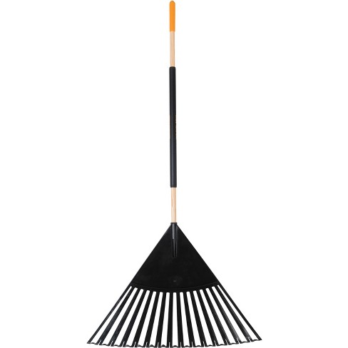 48 In. Hardwood/steel Handle Leaf Rake With 30 In. W Clog-free Tines ...