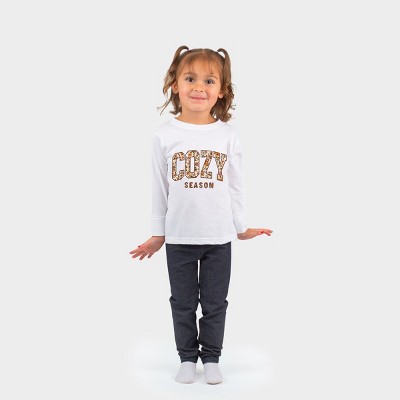 - Toddler Long Sleeve Graphic Tee - Cozy Season Floral : Target