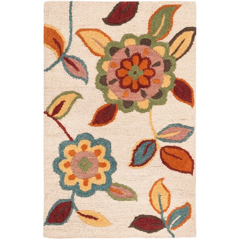 Blossom Blm677 Hand Hooked Accent Rug - Beige/multi - 2'6"x4 ...