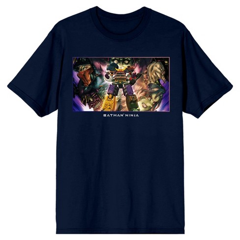 Batman Ninja Characters Men's Navy Blue Graphic Tee : Target