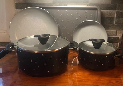 Farberware Disney Bon Voyage 7pc Ceramic Nonstick Cookware Set Blue ...