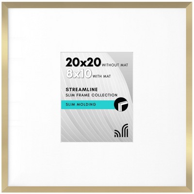 Americanflat 20x20 Picture Frame with Polished Plexiglass - Use as 8x10 ...