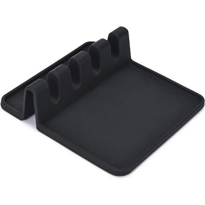 Home Basics Cast Iron Rooster Spoon Rest, Black : Target