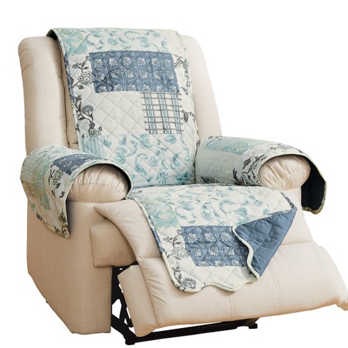 Collections Etc Garden Floral Patchwork Scalloped Edge Furniture ...