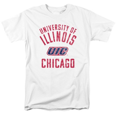 University Of Illinois Chicago Official Uic Logo Adult T-shirt, White ...