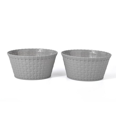 2pk 37oz Plastic Woven Baskets - Bullseye's Playground™ : Target