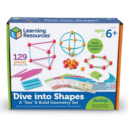 Learning Resources Dive Into Shapes! A Sea & Build Geometry Set : Target