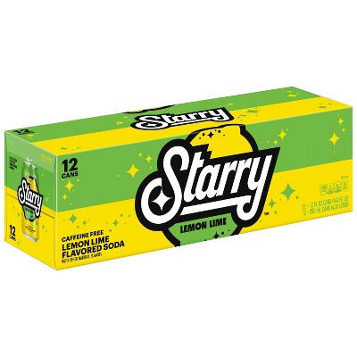 Starry Lemon Lime Soda - 12pk/12 Fl Oz Cans : Target