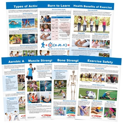 Sportime Exercise Facts Bulletin Board Charts, Set Of 7, Grades 5 To 12 ...