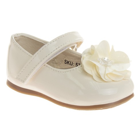 Josmo Infant Girls Dress Shoes - Beige Patent, 4 : Target